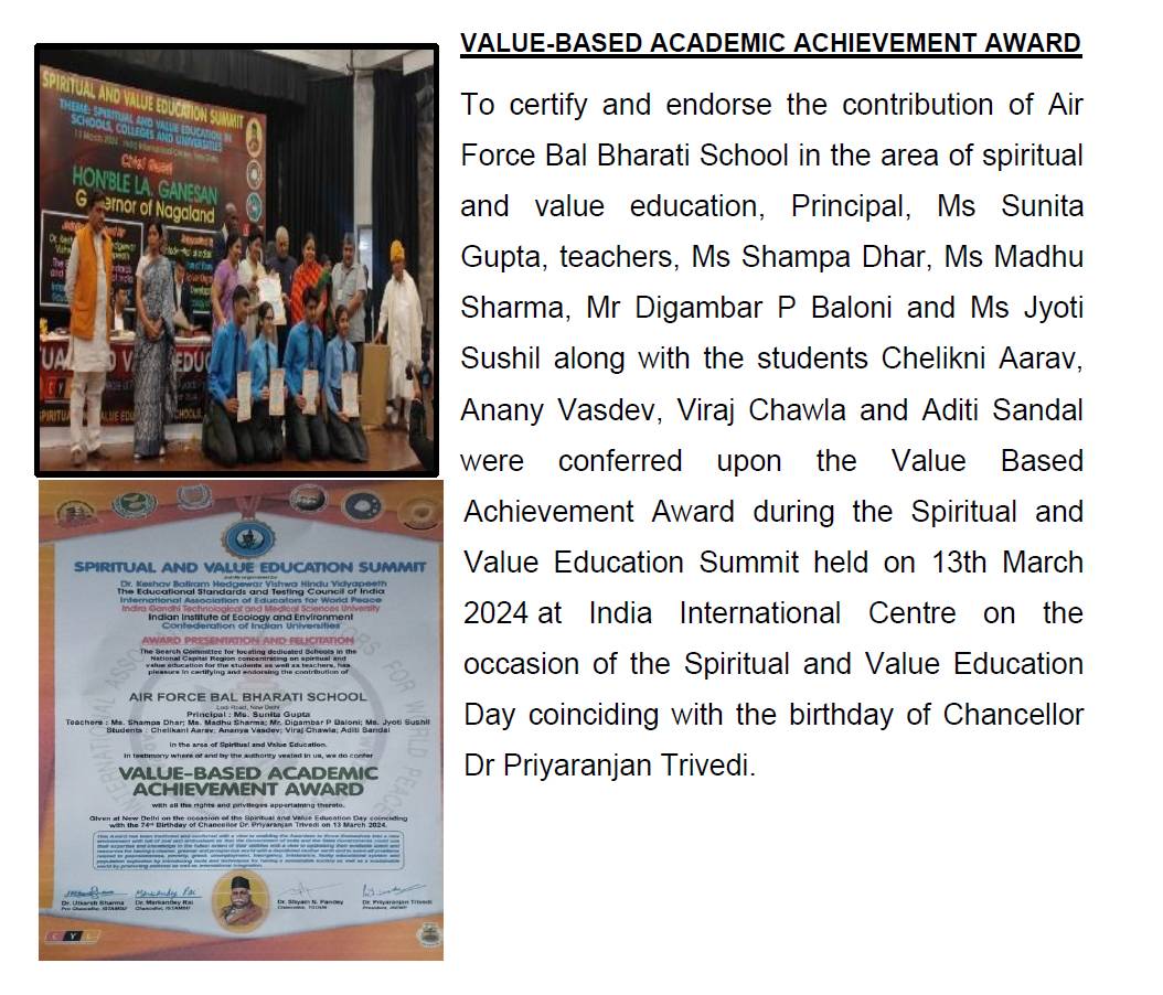 Air Force Bal Bharati School Delhi | Home