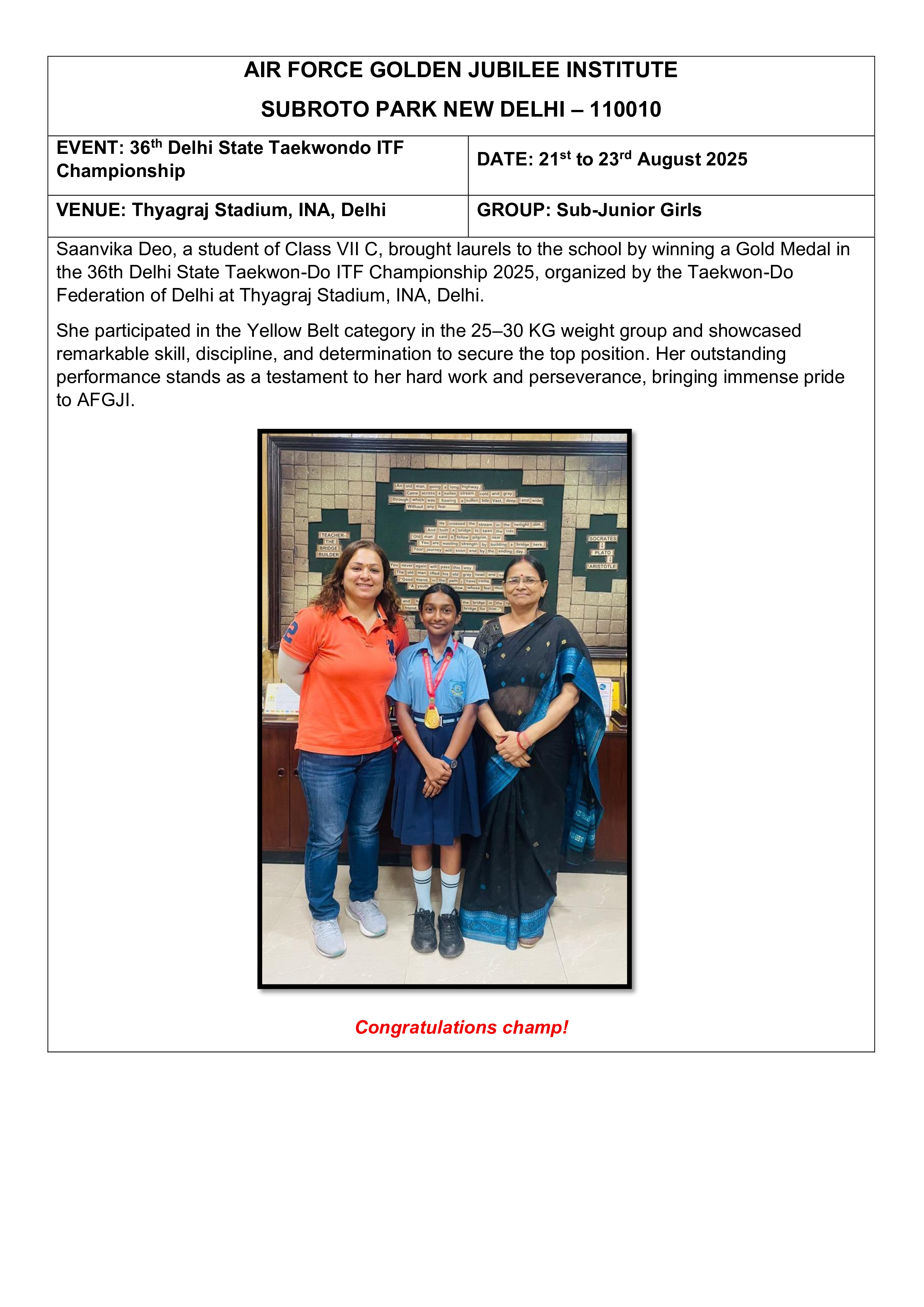 Air Force Golden Jubilee Institute