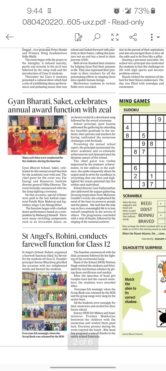 Gyan Bharati School, Saket, New Delhi | Latest News